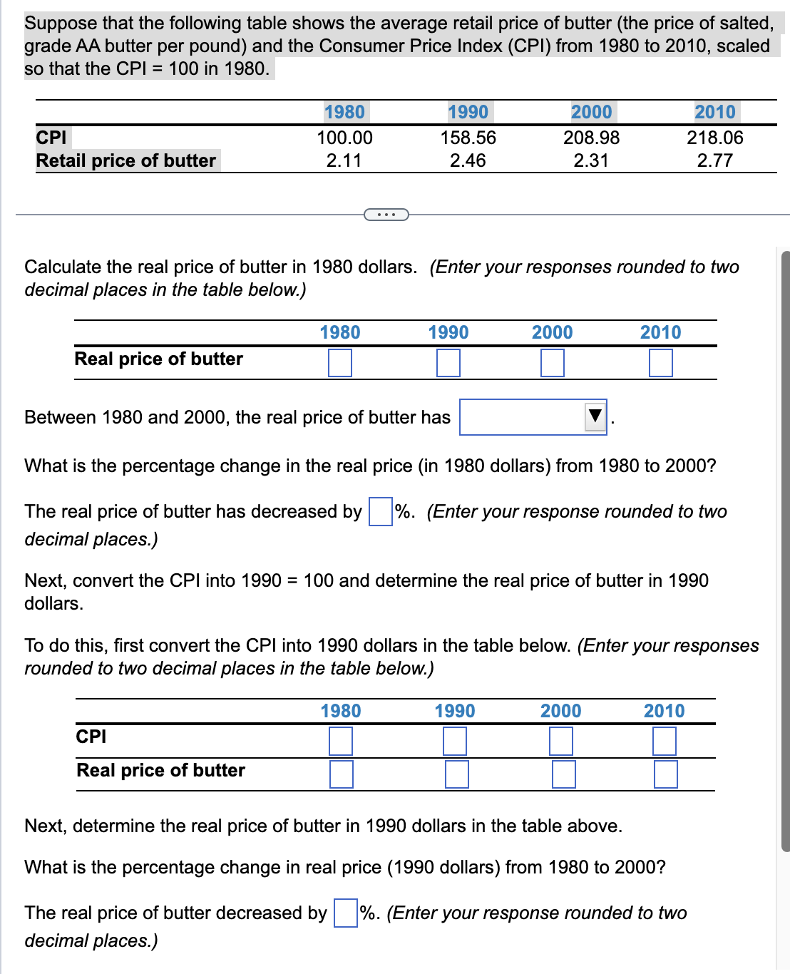 Solved Suppose that the following table shows the average | Chegg.com