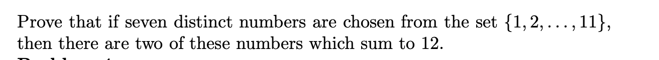 Solved Prove that if seven distinct numbers are chosen from | Chegg.com
