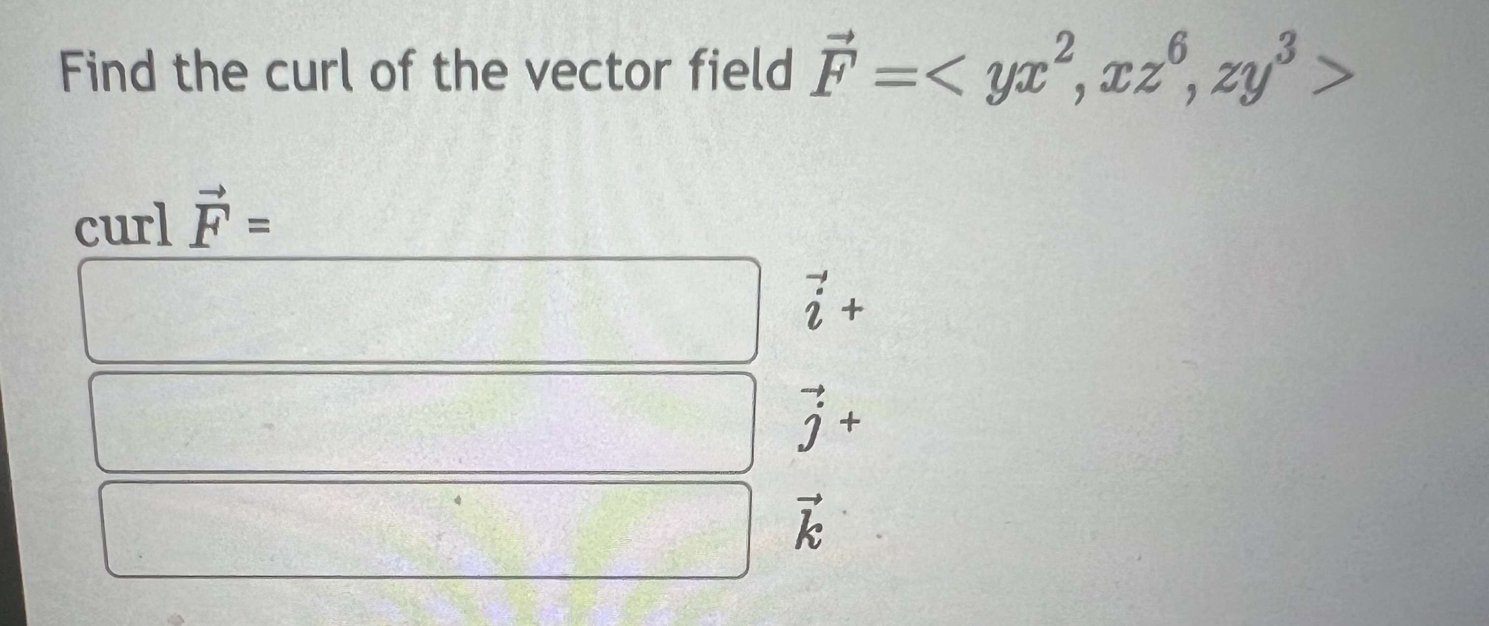 Solved Find the curl of the vector field | Chegg.com