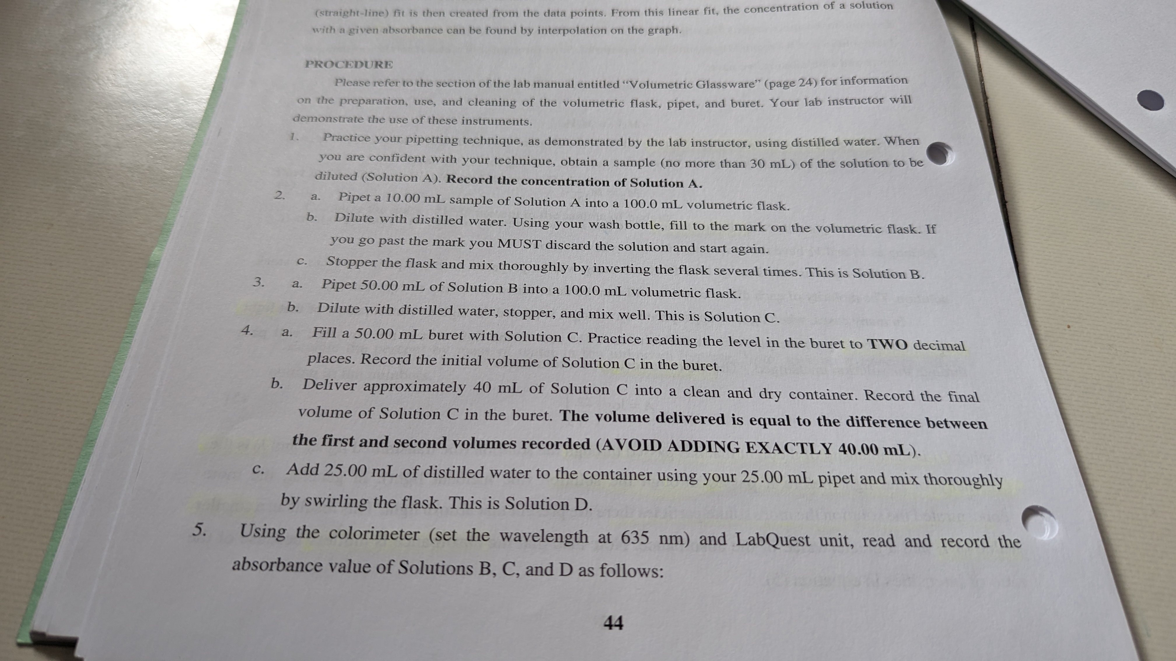 (straight-line) fit is then created from the data | Chegg.com