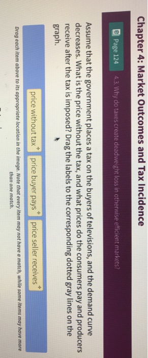 Solved Chapter 4: Market Outcomes and Tax Incidence e Page | Chegg.com