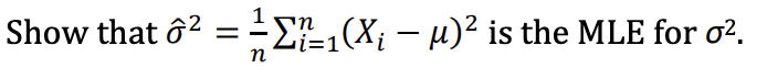 Solved Exercise 4 (Maximum Likelihood Estimation) Let | Chegg.com