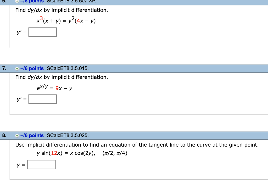 Solved Find dy/dx by implicit differentiation (x + y) (4x - | Chegg.com