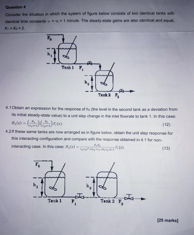 Solved Question 4 Consider the situation in which the system | Chegg.com