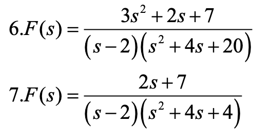 Solved For the following questions, obtain the inverse | Chegg.com