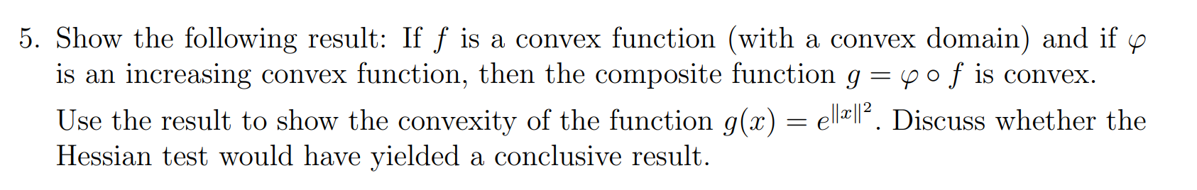 Solved Show the following result: If f is ﻿a convex function | Chegg.com
