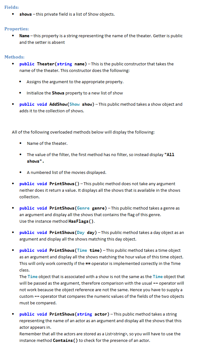 Solved Using C# This is the most complex application that | Chegg.com