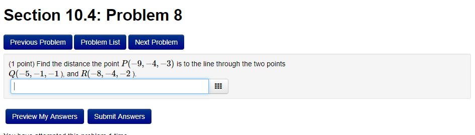 Solved Section 10.4: Problem 8 Previous Problem Problem | Chegg.com