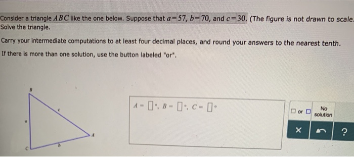 Solved Consider a triangle ABC like the one below. Suppose | Chegg.com