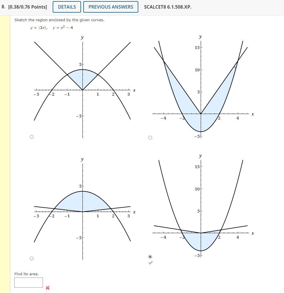 Solved Sketch the region enclosed by the given curves. | Chegg.com