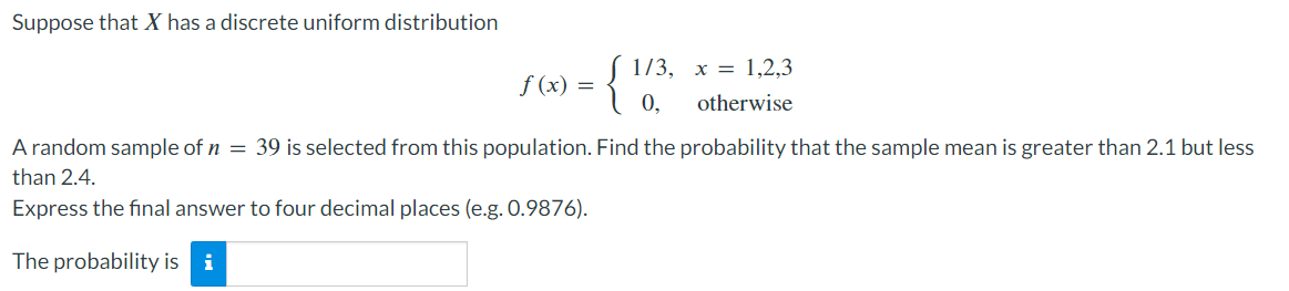 Suppose that X has a discrete uniform distribution | Chegg.com