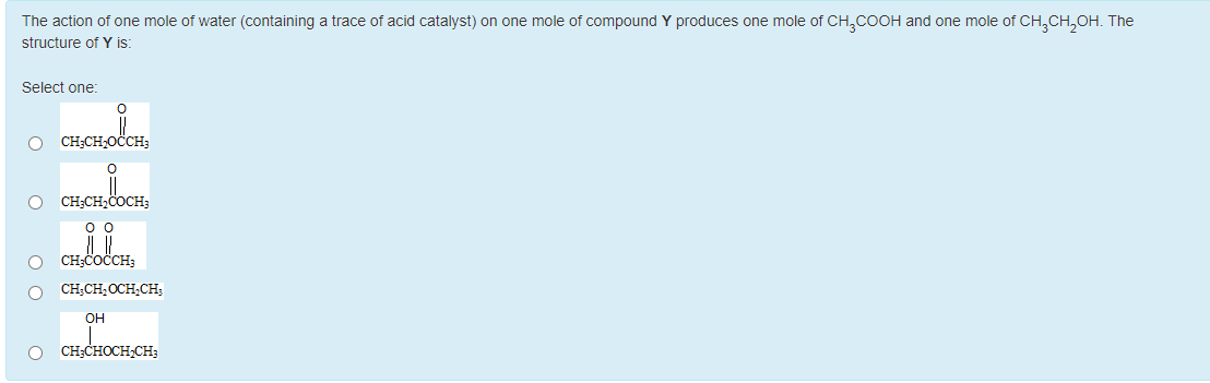 Solved Select the major product from the following reaction | Chegg.com