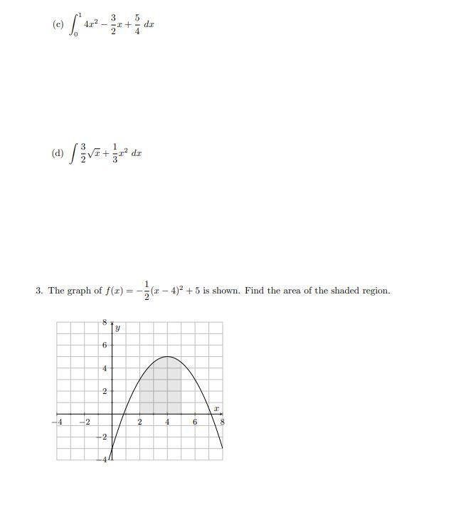 Solved 1. Use geometry to find the area of each region | Chegg.com