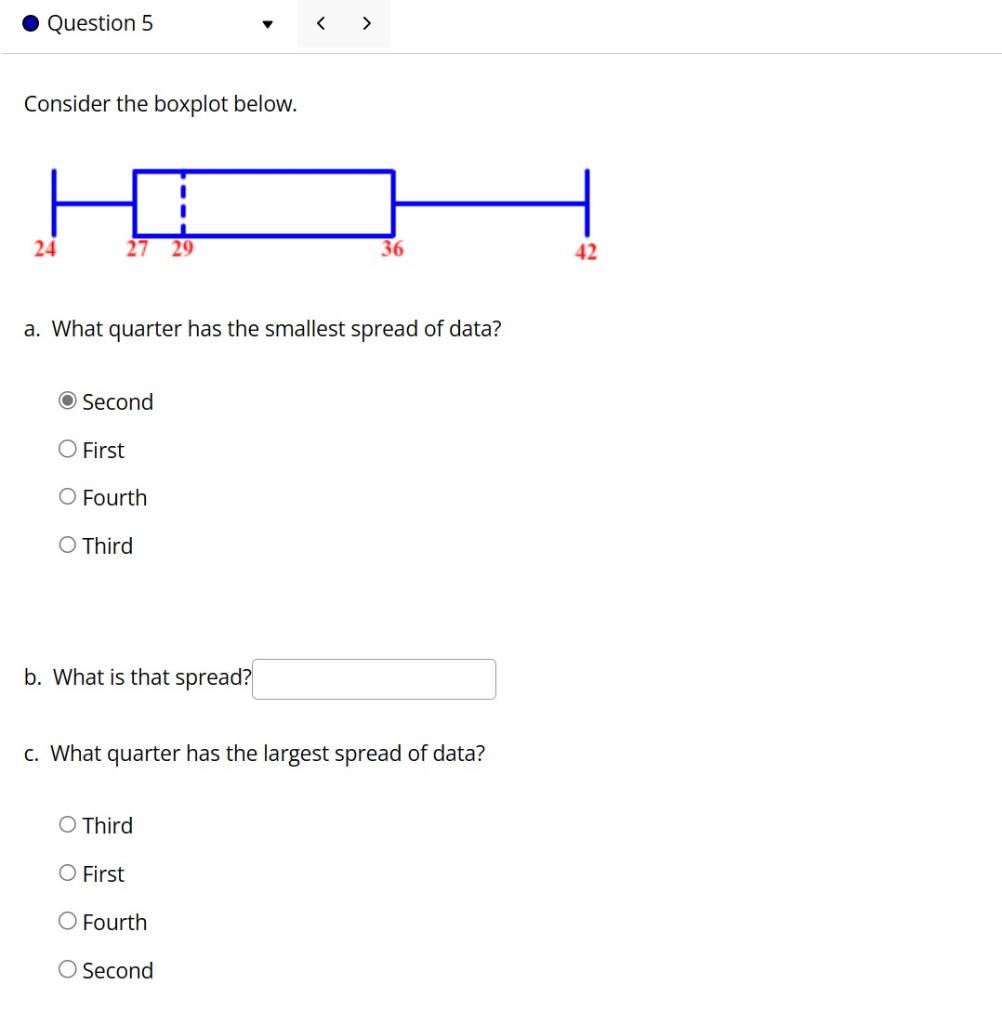 Solved Question 5 Consider the boxplot below. a. What | Chegg.com Solved Question 5 Consider the boxplot below. a. What | Chegg.com