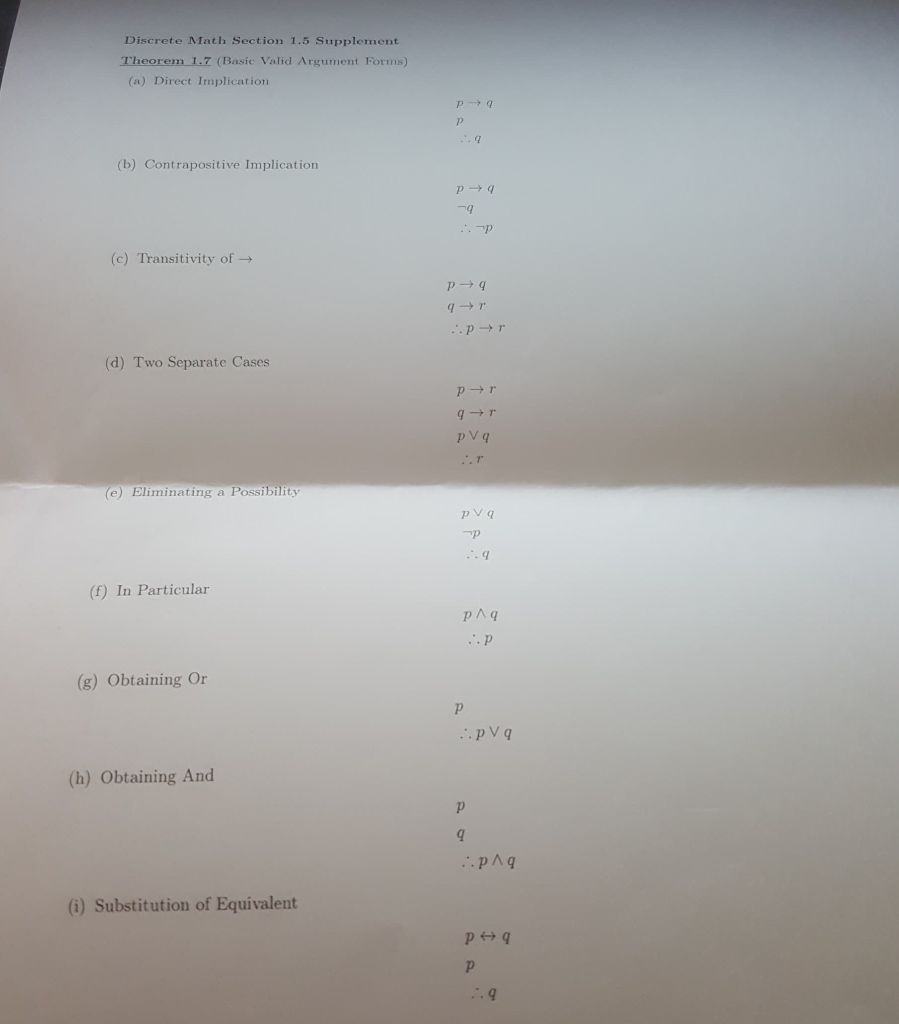 Solved --- This is discrete mathematics questions. 1. | Chegg.com