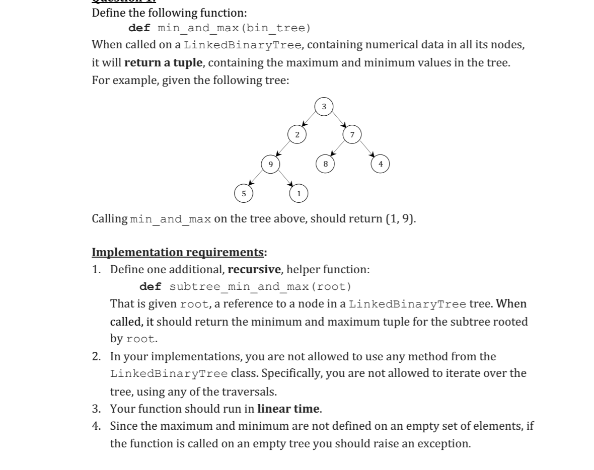 Solved Code for tree: from ArrayQueue import | Chegg.com