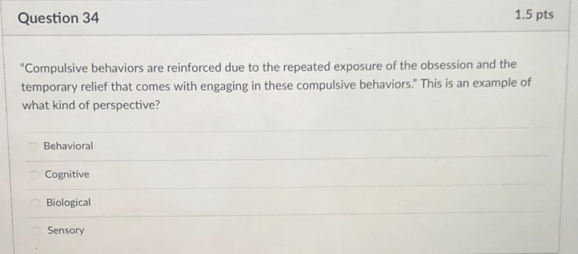 Solved 1.5 pts Question 31 Examples of compulsions are: | Chegg.com