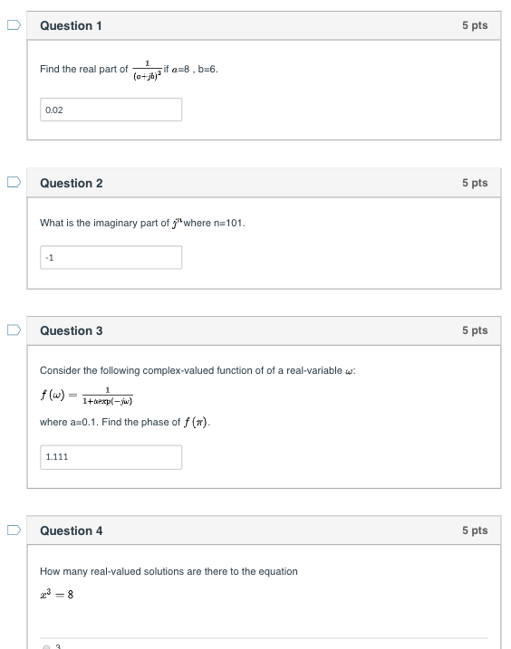 Solved Question 1 5 pts Find the real part of gif a=8, b=6. | Chegg.com Solved Question 1 5 pts Find the real part of gif a=8, b=6. | Chegg.com