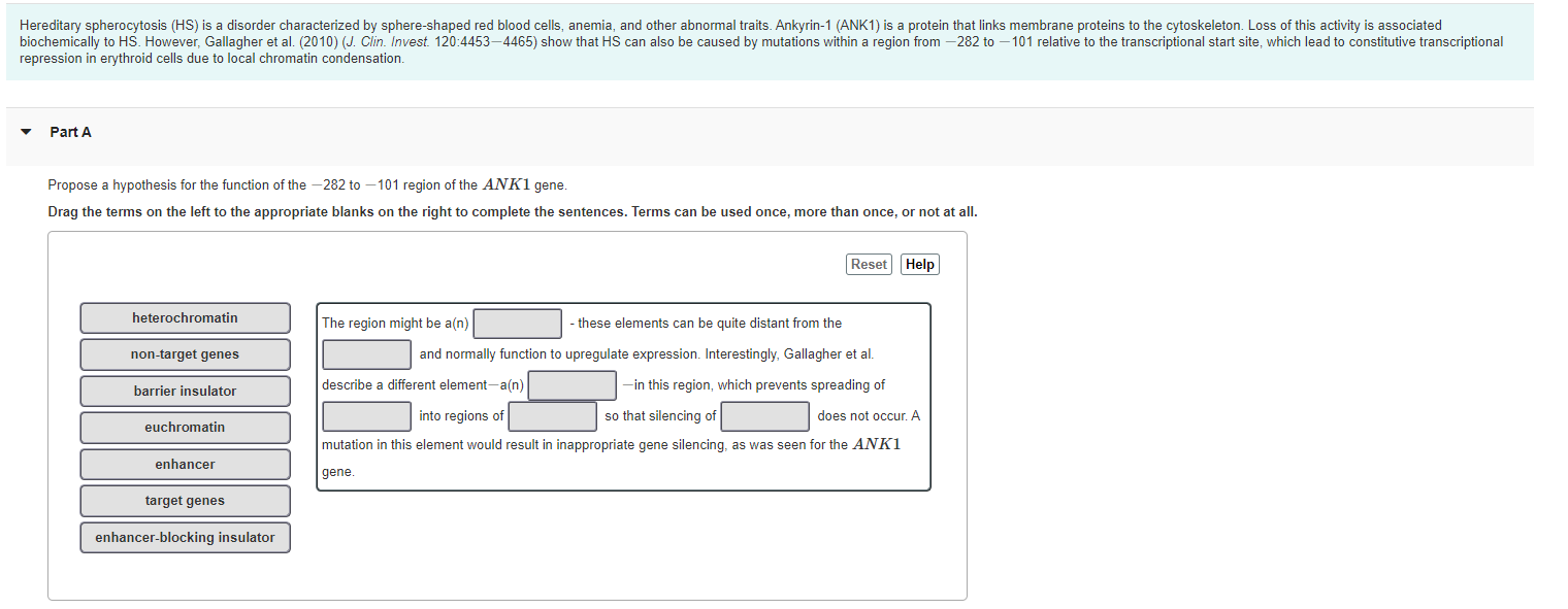 Hereditary spherocytosis (HS) is a disorder | Chegg.com