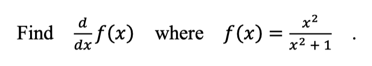 Solved Find dxdf(x) where f(x)=x2+1x2 | Chegg.com