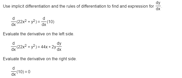 Solved d2y Find dx 13x2+ y2-1 d2 dx2 dy Use implicit | Chegg.com
