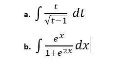 Solved \\( \\begin{array}{l}\\int \\frac{t}{\\sqrt{t-1}} d t | Chegg.com