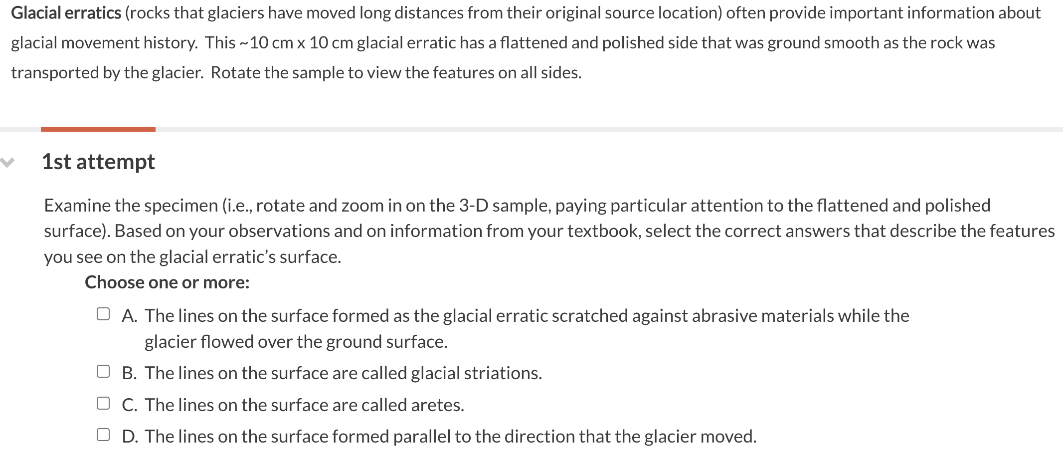 Solved Examine the specimen (i.e., ﻿rotate and zoom in on | Chegg.com