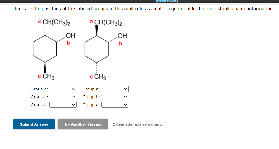 Solved Assume that you have a variety of cyclohexanes | Chegg.com