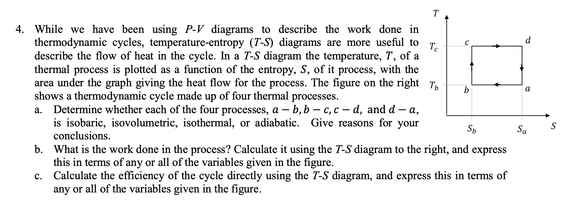 Solved While we have been using P-V ﻿diagrams to describe | Chegg.com