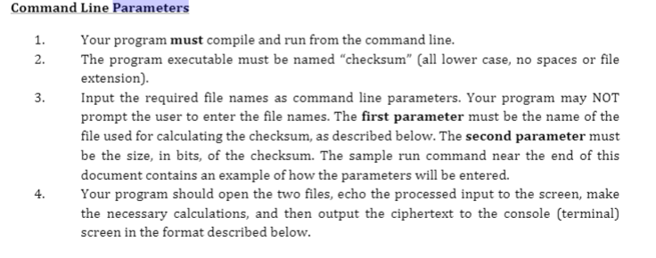 Solved In Java write a program that calculates the checksum | Chegg.com