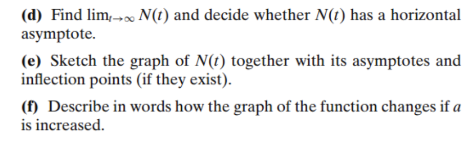 Solved 22. Population Growth The logistic function defined | Chegg.com