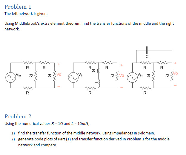Problem 1 The left network is given. Using | Chegg.com