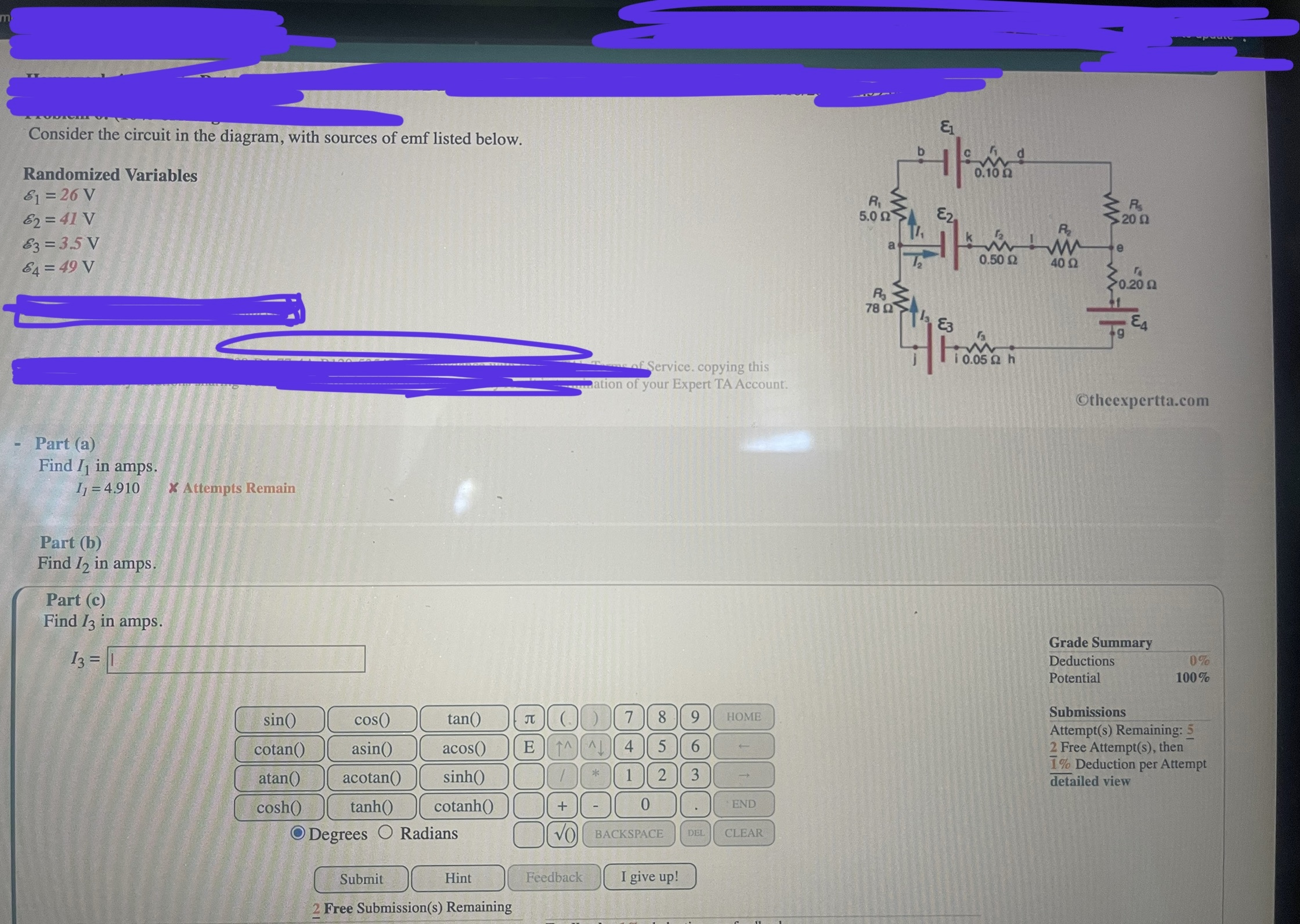 Solved Consider the circuit in ﻿the diagram, with sources of | Chegg.com