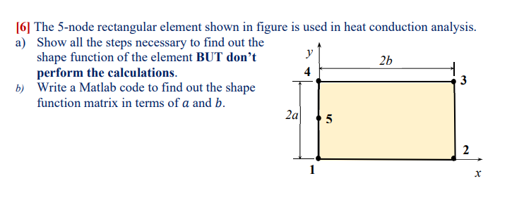 a) Show all the steps necessary to find out the shape | Chegg.com