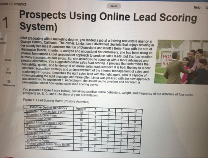 Solved Help S Saved apter 12 Analytics Prospects Using | Chegg.com Solved Help S Saved apter 12 Analytics Prospects Using | Chegg.com