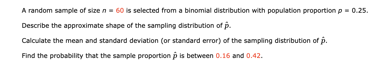 Solved A random sample of size n=60 is selected from a | Chegg.com