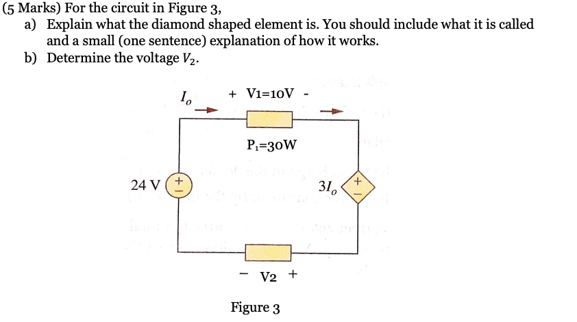 Solved (5 Marks) For the circuit in Figure 3, a) Explain | Chegg.com