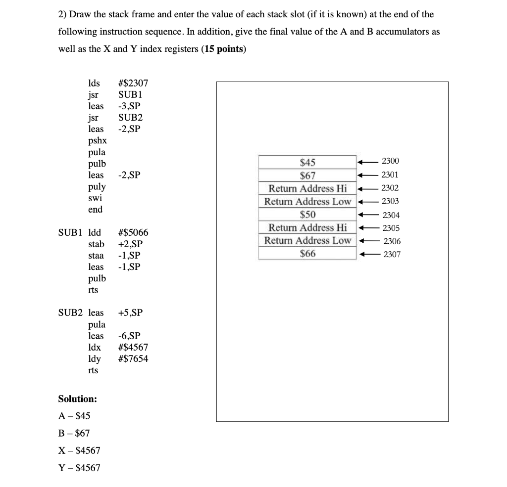 This is a HCS12 Assembly program where you have to | Chegg.com