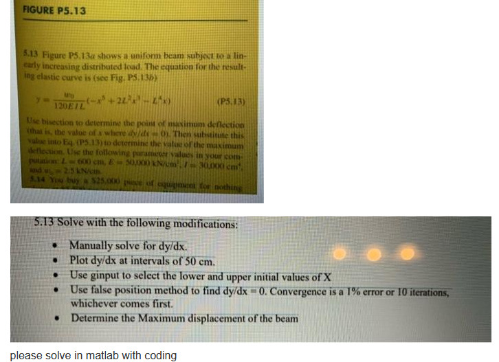 Solved FIGURE P5.13 5,13 Figure P5.13a shows a uniform beam | Chegg.com