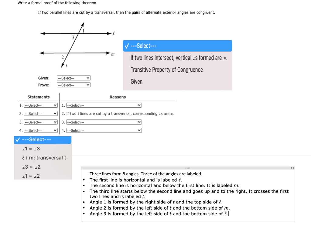 Solved Write a formal proof of the following theorem. If two | Chegg.com