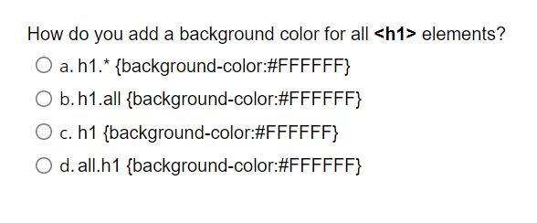 Solved How Do You Add A Background Color For All Chegg
