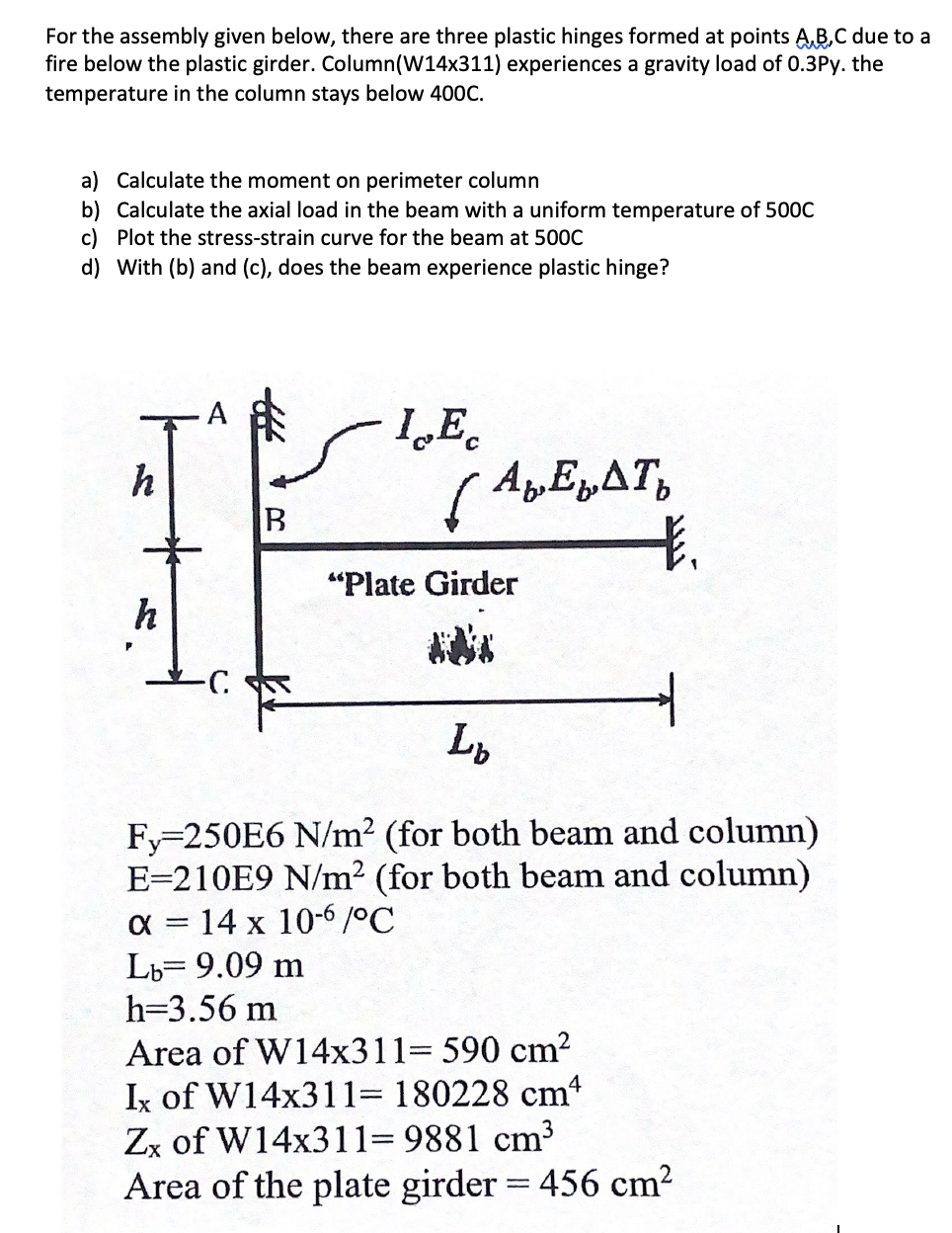 For the assembly given below, there are three plastic | Chegg.com