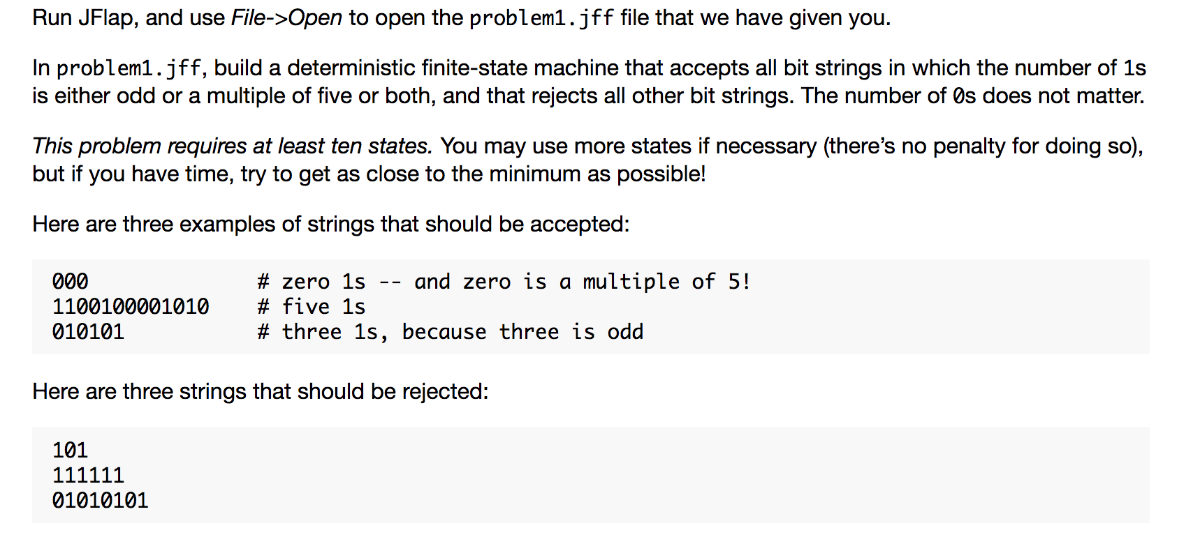 Solved Run JFlap, and use File->Open to open the | Chegg.com