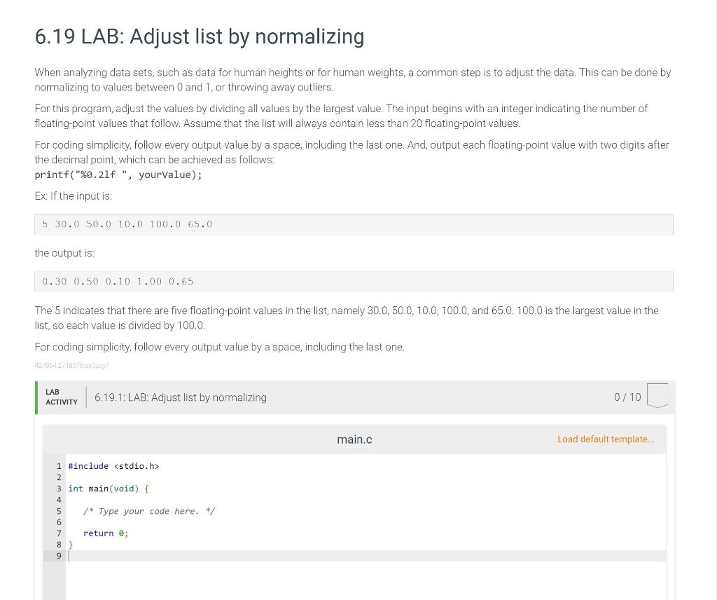Solved Output is nearly correct, but whitespace differs. See | Chegg.com