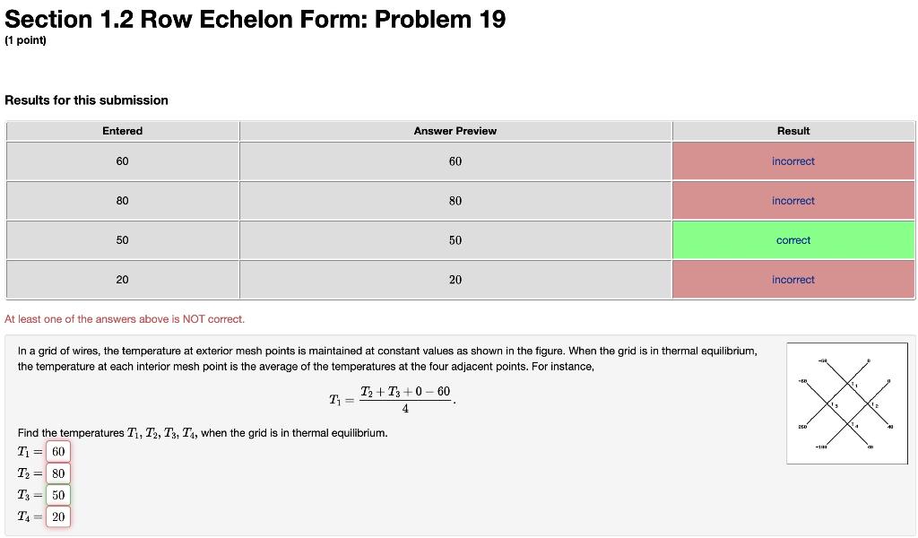 Solved Section 1 2 Row Echelon Form Problem 19 1 Point