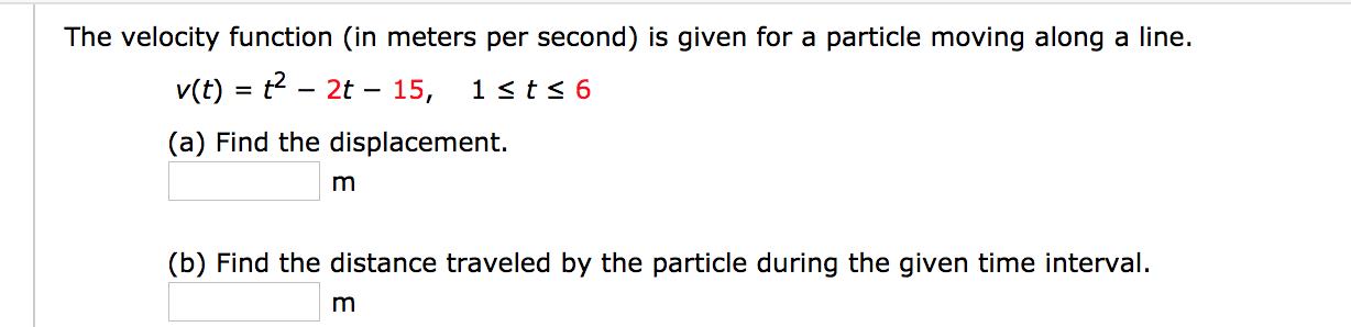 Solved The velocity function (in meters per second) is given | Chegg.com