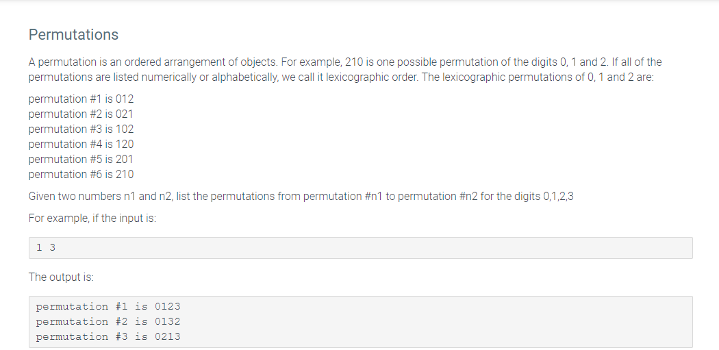 Solved Permutations A Permutation Is An Ordered Arrangement