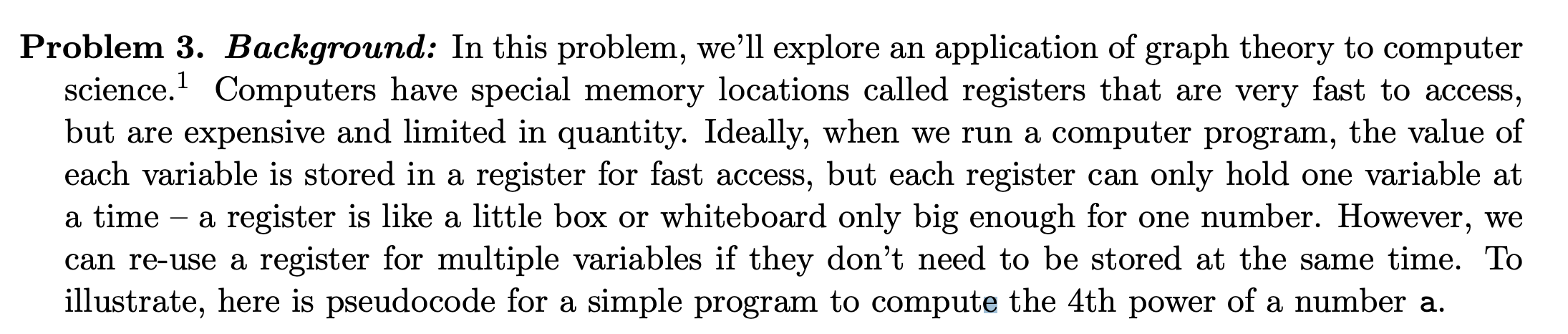 Solved Problem 3. Background: In this problem, we'll explore | Chegg.com