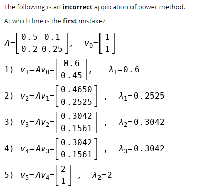 Solved The following is an incorrect application of power | Chegg.com