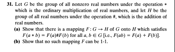 Solved 31. Let G be the group of all nonzero real numbers | Chegg.com